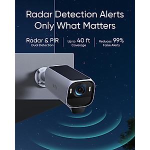 eufy Security eufyCam S3 Pro 4-Cam Kit, Solar Camera Outdoor Wireless, MaxColor Night Vision, 4K Security Camera with Solar Panel, Face Recognition AI, Expandable Local Storage, No Monthly Fee