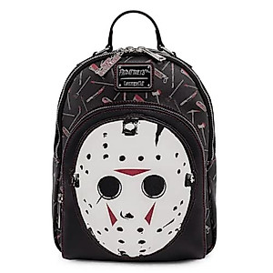 Loungefly Friday the 13th Jason Mask Womens Double Strap Shoulder Bag Purse