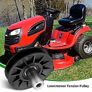 Replacement Idler Pulley 532407287 407287 Fit for Hu sqvarna Mower - Ground Drive Idler V-Groove Pulley Compatible with HU YTH2454, Craftsman YT4000 YT4500 917 Series Lawn Tractor, Riding Lawn Mower