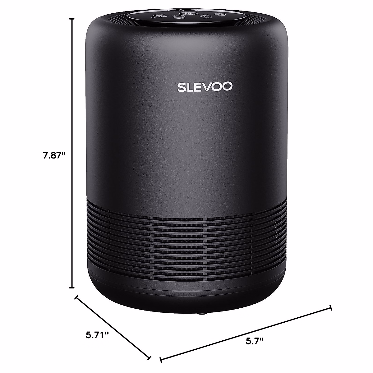 Air Purifiers for Bedroom Pets Smokers in Home, H13 True HEPA Filter Air Cleaner with Fragrance Sponge, Night Light, Timer, Effectively Clean 99.97% Smoke, Dust, Pollen, Pet Dander, Odors, BS-01 Black