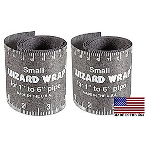 2 EACH Flange Wizard WW-16 Small Wrap 30” Long x 2-5/8” Wide For Pipe 1” to 6” Diameter