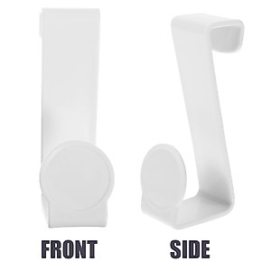 Housoutil 2pcs Multifunctional z Hook Seat Hooks Towel Hook Storage Hooks Toilet Tank Hangers Door Hook Hangers Hand Towels Hangers Plastic White Plastic Hanging Hooks Back Door Hook Coat