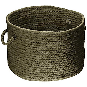 Colonial Mills WL55 14 by 14 by 10-Inch Bristol Storage Basket, Olive