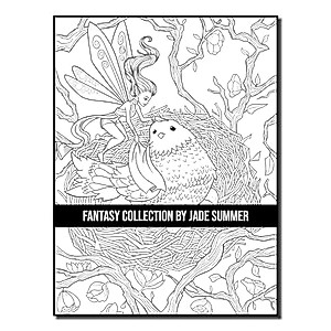 Fantasy Collection: An Adult Coloring Book with 100+ Incredible Coloring Pages of Mermaids, Fairies, Vampires, Dragons, and More!