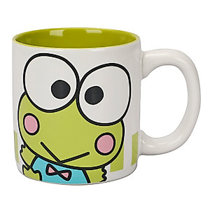 Bioworld Hello Kitty Keroppi 16 Oz White Ceramic Mug
