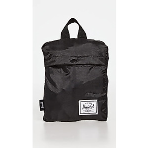 Herschel Packable Daypack Backpack, Black/Black, One Size