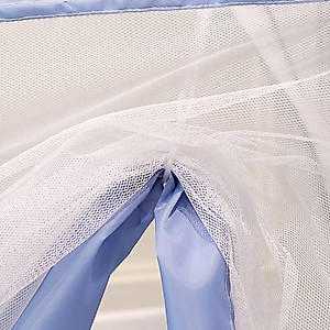 Mengersi Baby Crib Tent,Baby Pop Up Crib Tent to Keep Baby in,Toddler Crib Net Canopy- Mosquito Net (Crib Tent, Blue)(CAN36248)