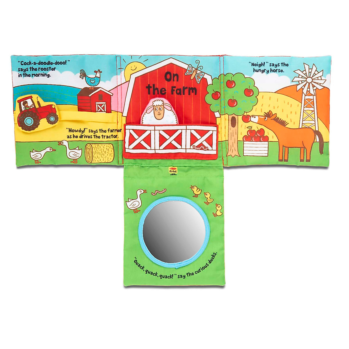 Melissa & Doug K’s Kids On The Farm 8-Page Soft Activity Book for Babies and Toddlers