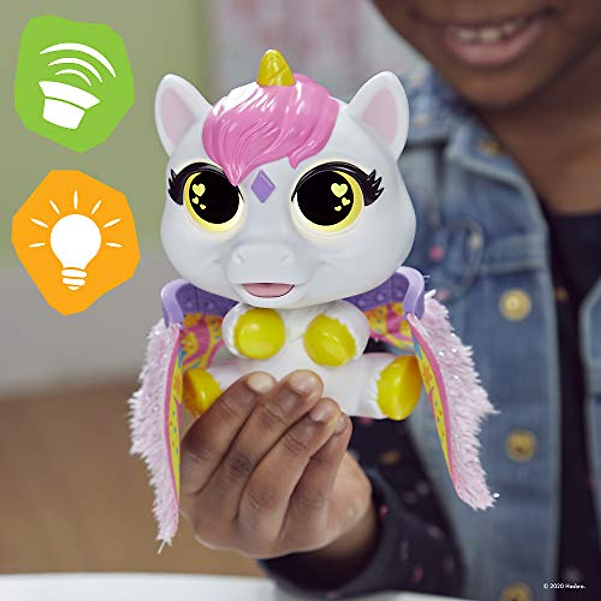 FurReal Airina The Unicorn Color-Change Interactive Feeding Toy, Lights and Sounds, Ages 4 and up