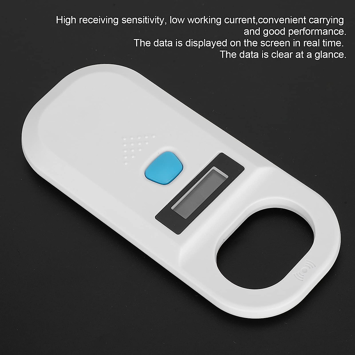 OPPWONG Pet Microchip Scanner, Rechargeable Pet Dog Chip Scanner Pet Chip Scanner Animal Microchip Reader Data Storage Microchip Reader for Dog Animal Poultry Cat Management