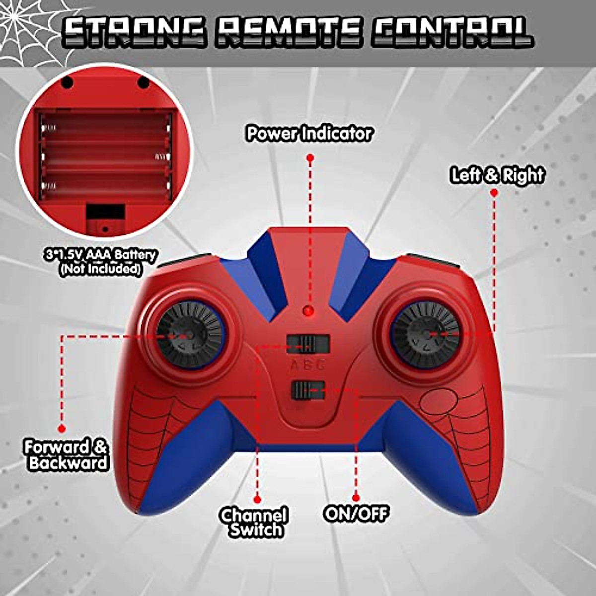 EpochAir Wall Climbing Remote Control Car, Dual Mode 360° Rotating RC Stunt Cars with Headlight,Rechargeable Toys for Boys Gift for Boys 4 5 6 7 8-12 Year Old