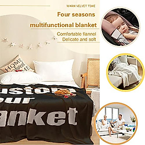 Zhenlei Custom Blanket with Photos Customized Flannel Throw Blankets for Couch Sofa Bedroom Living Room Personalized Gift 50"x60"