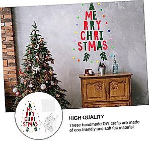 1 Set Christmas Tree with Lights Christmas Decorations LED Decor Christmas Tree Light Christmas Fairy Light Wall Felt Christmas Tree Christmas Wall Decor Xmas Ornament LED