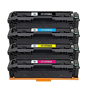 Cool Toner Compatible Toner Cartridge Replacement for HP M281fdw 202A 202X CF500A for HP Pro MFP M281fdw M254dw M281cdw M281dw M280nw M254 M281 Printer (Black Cyan Yellow Magenta, 4-Pack)
