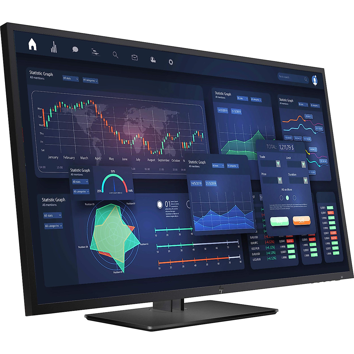 HP Z2 G5 SFF Trading Computer Bundle with Intel Core i7 8-Core up to 4.8GHz, 16GB DDR4-2933, 512GB SSD, Quadro P1000 GPU, Win 10, Z43 UHD 43 Inch Monitor, Keyboard, Gel Pads