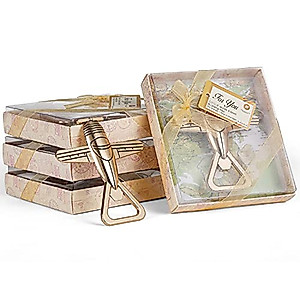 18 Pack Airplane Beer Bottle Opener Party Favor for Guests,Let the Adventure Begin Bottle Openers for Travel Theme Wedding Favor,Baby Shower Favor,Bridal Shower Party Favors/Souvenirs