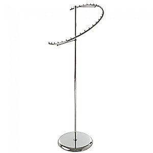 NAHANCO K29 Heavy Duty Chrome Spiral Retail Costumer Garment Rack, Displays 29 Garments (1 Each)