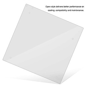 Acrylic Frame Open Transparent Fashion DIY Base Stand Suitable for ITX Motherboard,Overlock Computer Case Base Can accommodate high Performance PC