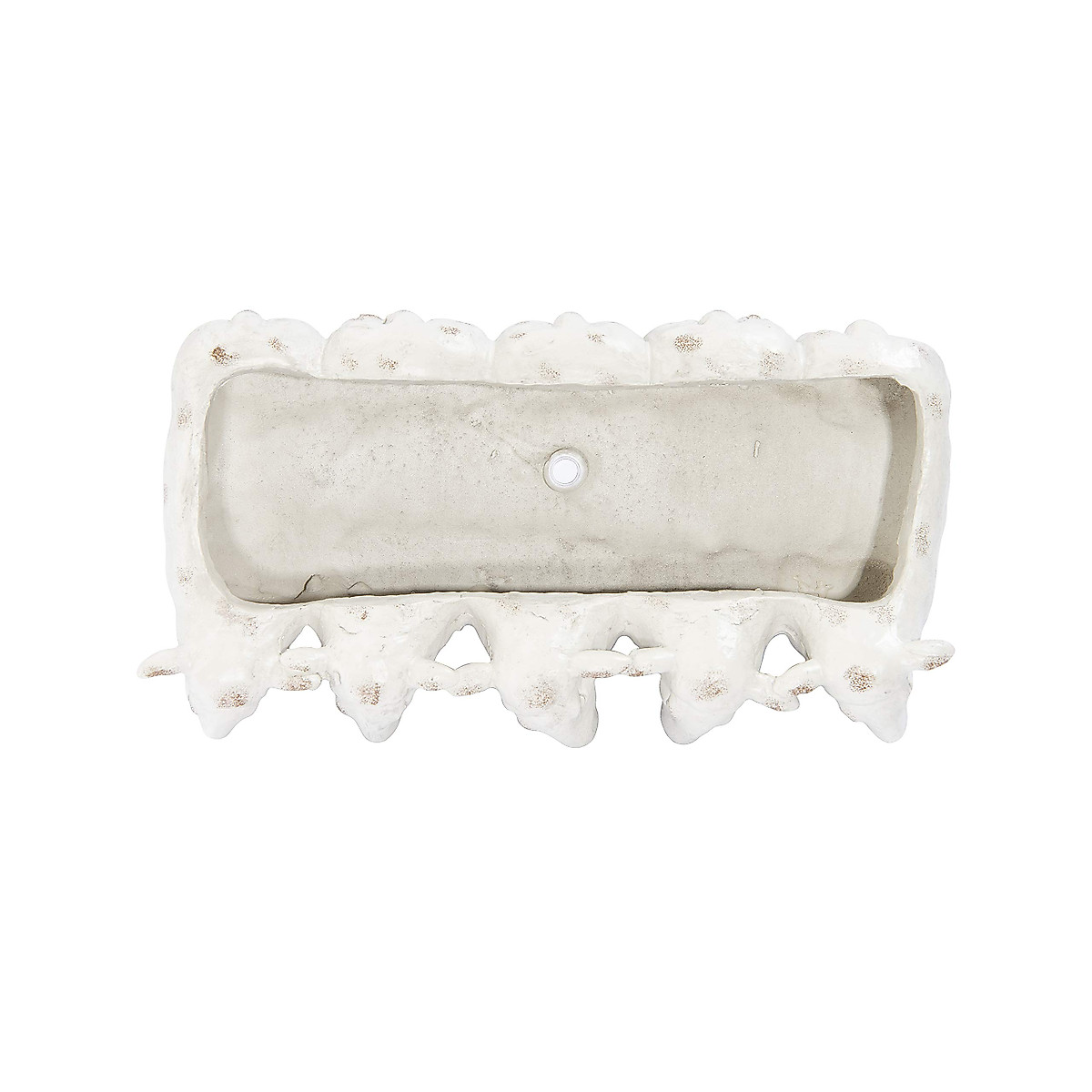 Creative Co-Op Farmhouse Resin Sheep Planter, White, EC0260