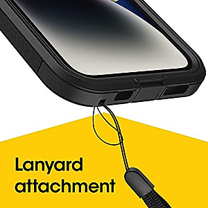 OtterBox iPhone 14 & iPhone 13 Defender Series XT Case - BLACK , Screenless, Rugged , Snaps to MagSafe, Lanyard Attachment
