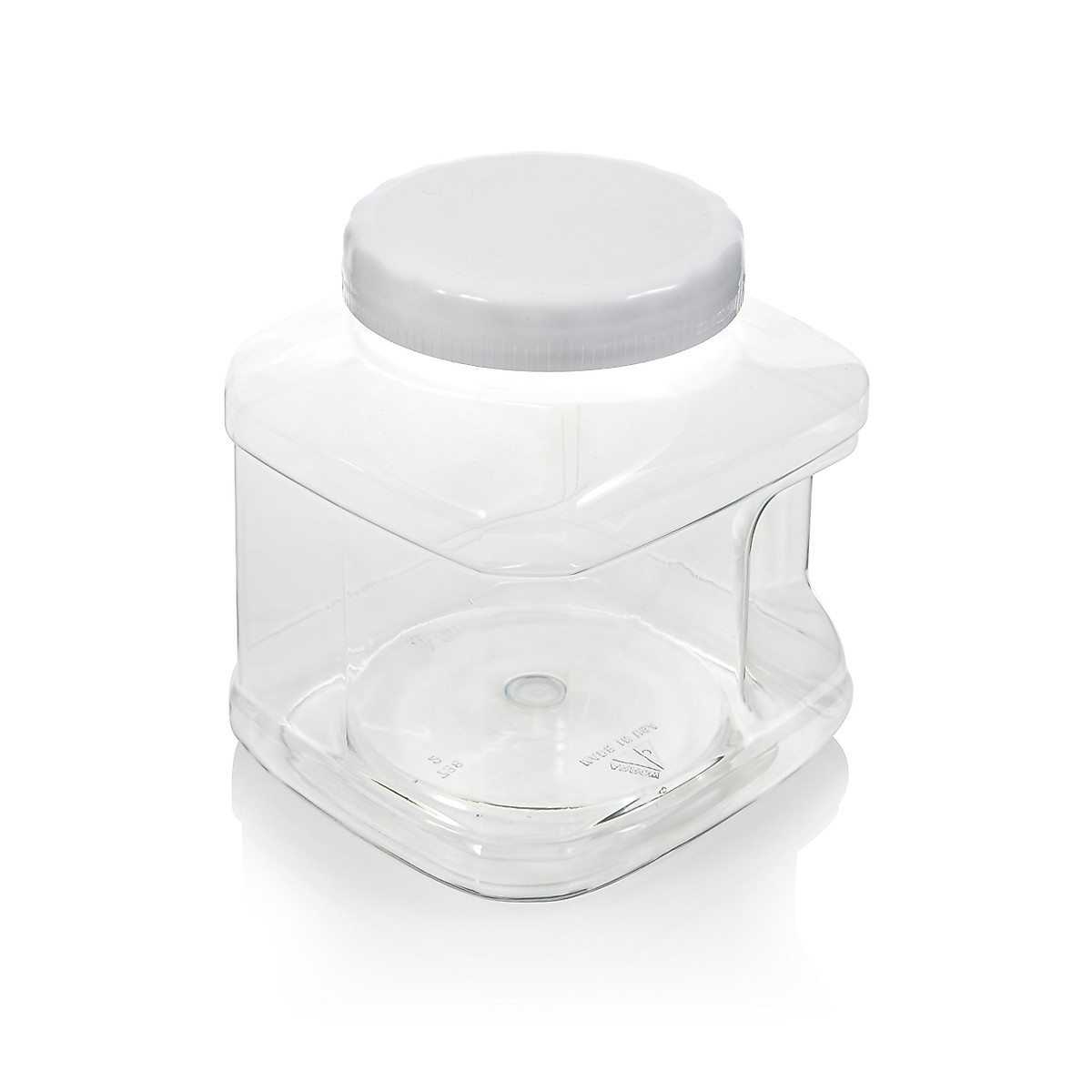 Arrow Home Products 80 oz Stackable Stor Keeper Airtight Storage Containers with Lids, 1 Pack - USA Made, BPA-Free Multipurpose Square Plastic Containers with Pinch Grip Handles to Store Dry Goods