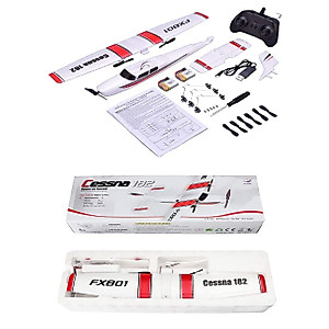 Remote Control Plane, 2.4Ghz 2 Channel RC Plane Ready to Fly,DIY RC Airplane Toy Durable EPP Foam Built-in 3-Axis Gyro System, Easy to Fly RC Aircraft for Beginners Kids and Adults(Two Batteries)