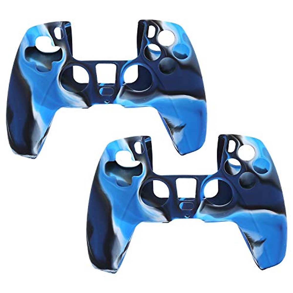 Gamepad Protective Cover Comfortable Anti Extrusion Dust Proof Sweat Proof Game Controller Skin ,for Gamepad(Camouflage blue)
