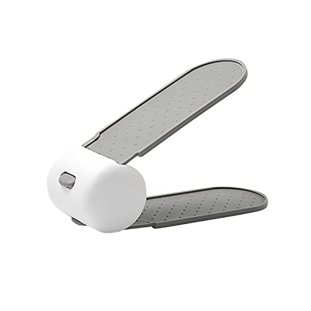 ENDAN Shoe Shelf Adjustable Shoe Organizer Footwear Support Holder Double-Layer Shoes Shelf Space Saving Cabinet Closet Stand Shoes Storage Rack (Color : Blue)