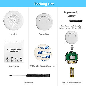 IOEN Smart Bell Dog Doorbells,Dog Bell Potty Communication,Professional Dog Door Bell Potty Dog Training Bell Buttons (1 Activator)