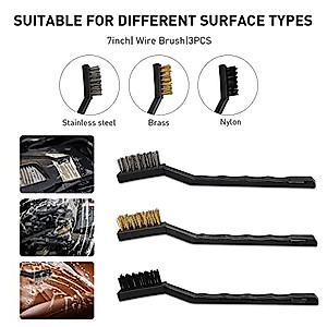 FRG 22 Pcs Detail Brush Kit for Car, Auto Drill Wash Brushes Kit, Car Interior Brush Cleaning Set for Carpet, Wheel, Tire, Rim, Leather