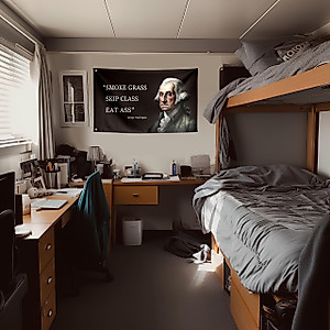 ToFlagify Skip Class Funny Quote Flags Meme Cool Flags Banner 3x5 ft Room Guys College Dorm Bedroom Man Cave Girls Wall Decor Outdoor Indoor Hilarious, Two Copper Grommets