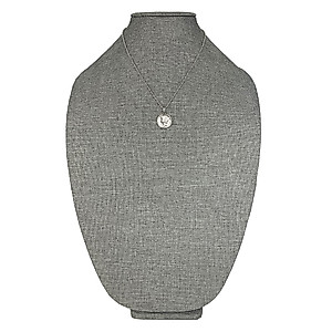 American Coin Treasures Silver Mercury Dime Silvertone Coin Pendant with 18" Cable Chain Necklace, Genuine and Elegant Keepsake Jewelry for Women, White Luxury Gift Box Included