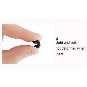 Kids Eyeglass Nose Pads,Soft Silicone Children Plug-in Glasses Nose Pieces Anti-Slip Nose Guards,Comfortable Replacement Repair Kits Parts (Black)