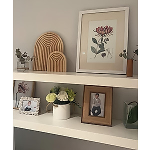 Homtik Set of 2 Wooden Arch Boho Decor for Shelf, Fireplace Mantel, Counter, Table, Dresser - Mid Century Modern Decorative Object Aesthetic Decorations for Living Room, Kitchen, Home Office, Nursery