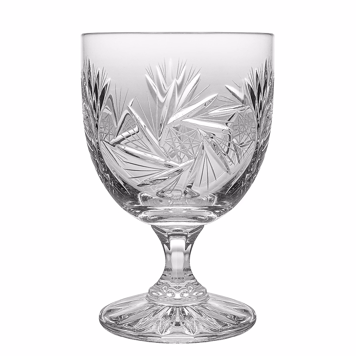 Barski Glass Dessert Cups - Ice Cream Bowl - Parfait Glass - Fruit Cup - Sundae Cup - Set of 6 Glasses - Handmade Cut Crystal Glass - 8 oz. Capacity Made in Europe