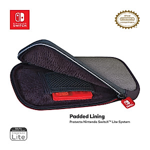Nintendo Switch Lite Case - Slim Carrying Case for Switch Lite, BONUS Game Case, Licensed by Nintendo, Protective Ballistic Nylon Exterior with a Padded Soft Micro-Fiber Interior