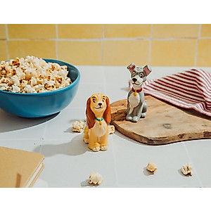 Disney Lady and The Tramp Ceramic Salt and Pepper Shakers, Set of 2 | Spice Dispenser Storage Canisters