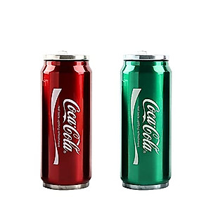 Gift Cup Creative Coke Can Sports Water Cup 304 Stainless Steel Thermos Coke Cup Portable Thermos Outdoor Water Cup Travel (Capacity : 450ML, Color : Red)