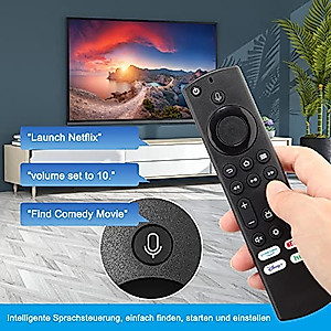 NS-RCFNA-21 Replace Voice Remote Control fit for Toshiba Fire TV, Insignia Fire TV, Fire TV Stick 4K, Fire TV Cube and Fire TV 2014/2015/2017 (Does NOT Replace Digital Keyboard Remote Control)