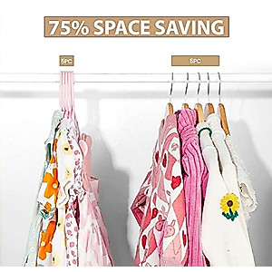 HOUSE DAY Kids Hangers 40 Pack, Premium Baby Hangers for Closet, Slim Plastic Hangers Cute Infant Hangers, Durable Kids Clothes Hanger Toddler Hangers, Childrens Hangers Baby Hangers for Nursery Pink