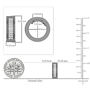 Dazzlingrock Collection 0.12 Carat (ctw) White Diamond Dual Row Unisex Hoop Earrings in Black Plated 925 Sterling Silver