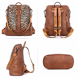 CLUCI Backpack Purse for Women Fashion Leather Backpack Convertible Large Travel Ladies Casual College Shoulder Bag