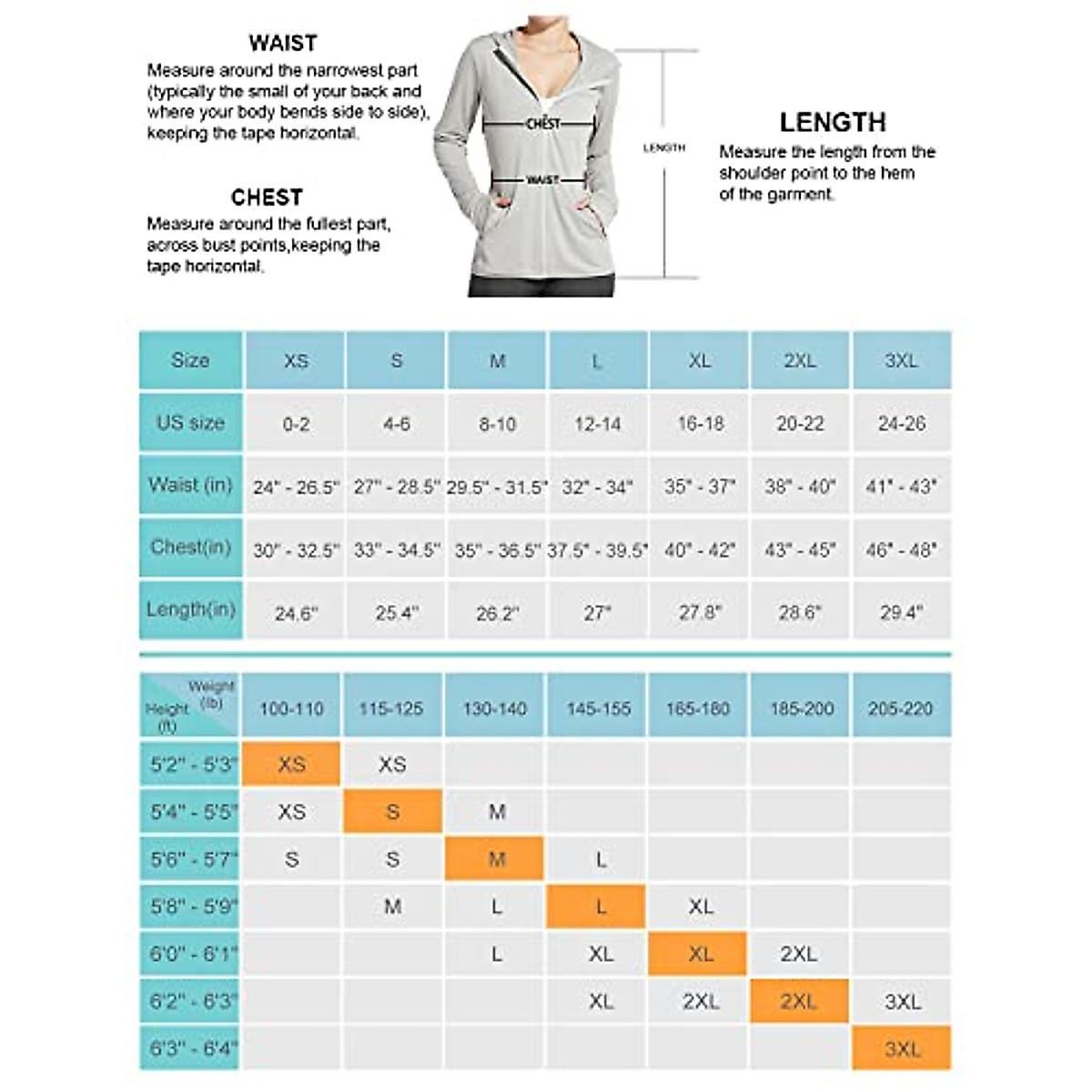 BALEAF Women's Long Sleeve Workout Shirts Lightweight Zip Up Hoodies Jackets SPF UPF 50 UV Sun Protection Quick Dry Oatmeal M