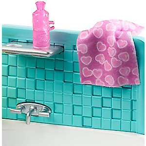 Barbie Skipper Babysitters Inc. Playset with Bathtub, Babysitting Skipper Doll and Small Toddler Doll with Button to Move Arms and Splash, Plus Themed Accessories, Gift for 3 to 7 Year Olds​​​​