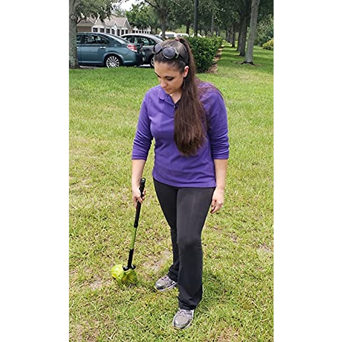 GoGo Stik XP Totally Clean Pro Pooper Scooper with Bags for All Dog Pet Waste Cleanup. 37inch. Keeps Hands and Scooper Clean. Use Store Bags or Heavy Dootie Bags. Unbreakable FRP Handle.