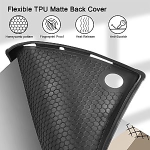 Mektron Samsung Galaxy Tab A8 Case 10.5'' 2022 Release Model (SM-X200/X205/X207),Multi-Angle Viewing Soft TPU Back Cover with Auto Wake/Sleep for Galaxy Tab A8 10.5 inch Tablet,Abstract Leave