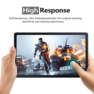 ZtotopCases 2 Pack Screen Protector for Galaxy Tab S10 Plus 12.4''/S9 FE Plus 5G/S9 Plus/S7 FE/S8 Plus/S7 Plus, 9H High Definition/S Pen Compatible Tempered Glass for Samsung Tablet S10+S9 FE+S9+S8+