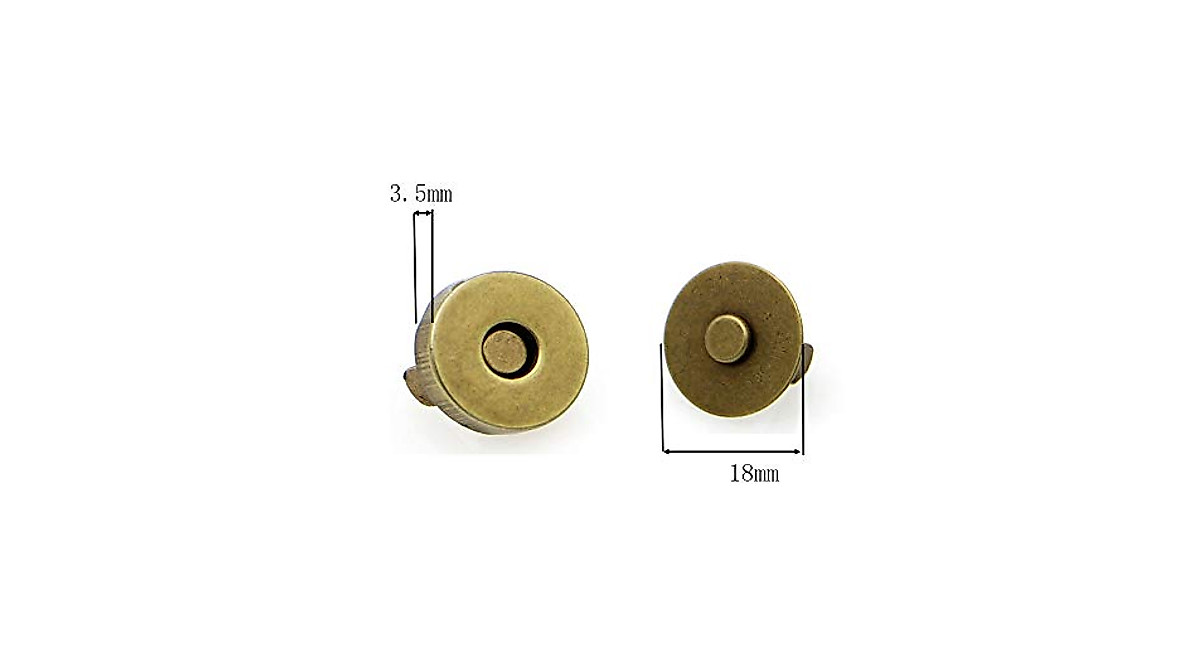 Magnetic Button Clasps Set | 40 Durable Snaps for Crafts & Sewing