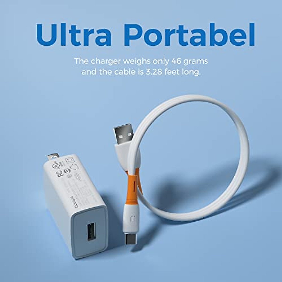 OCOOPA Quick Charge 3.0 Adapter, 18W Quick USB Wall Charger for Hand warmers, Charging Adapter for iPhone 11/Pro Max/XS XR/X/8/8P/iPad, Galaxy S10/S9/S8/Note 9/8 and More