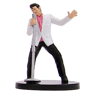 Jada Toys 1955 Cadillac Fleetwood W/ Elvis Figure Pink